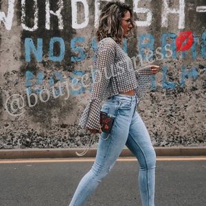 Zara | Tops | Zara Metallic Thread Top | Poshmark